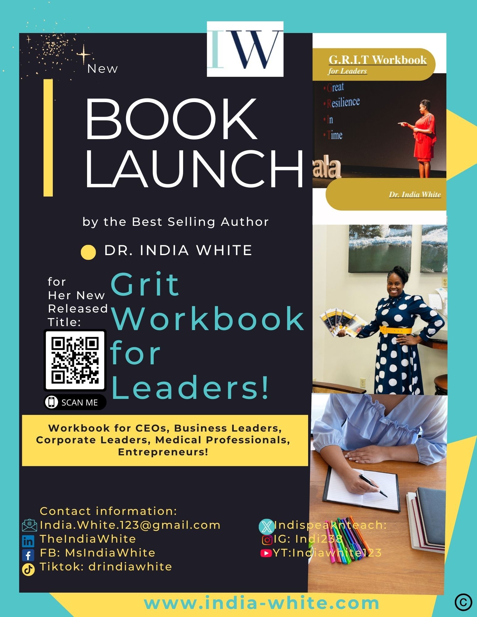 NEW Book Launch: Grit Workbook for Leaders!