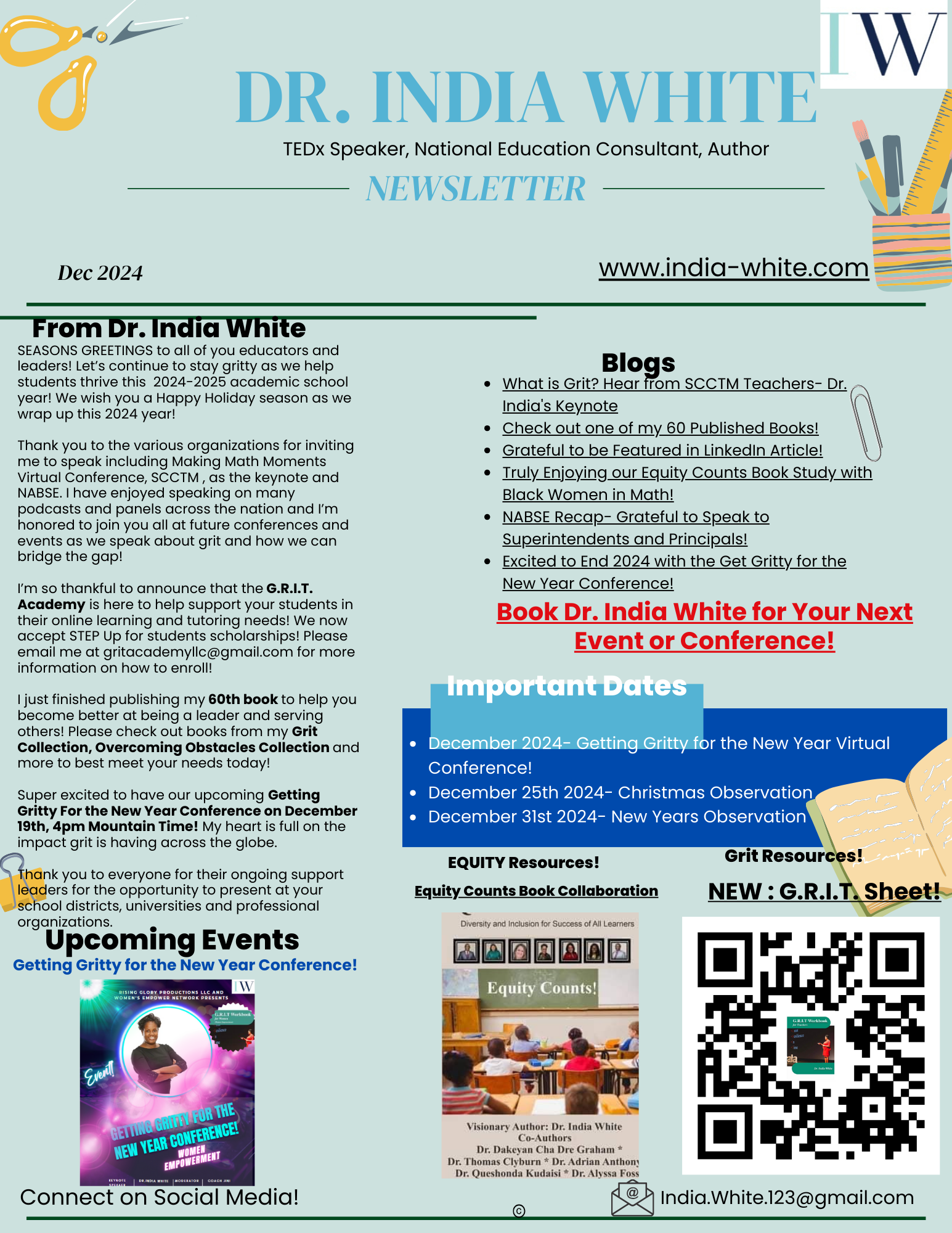 Check out my December 2024 Newsletter!