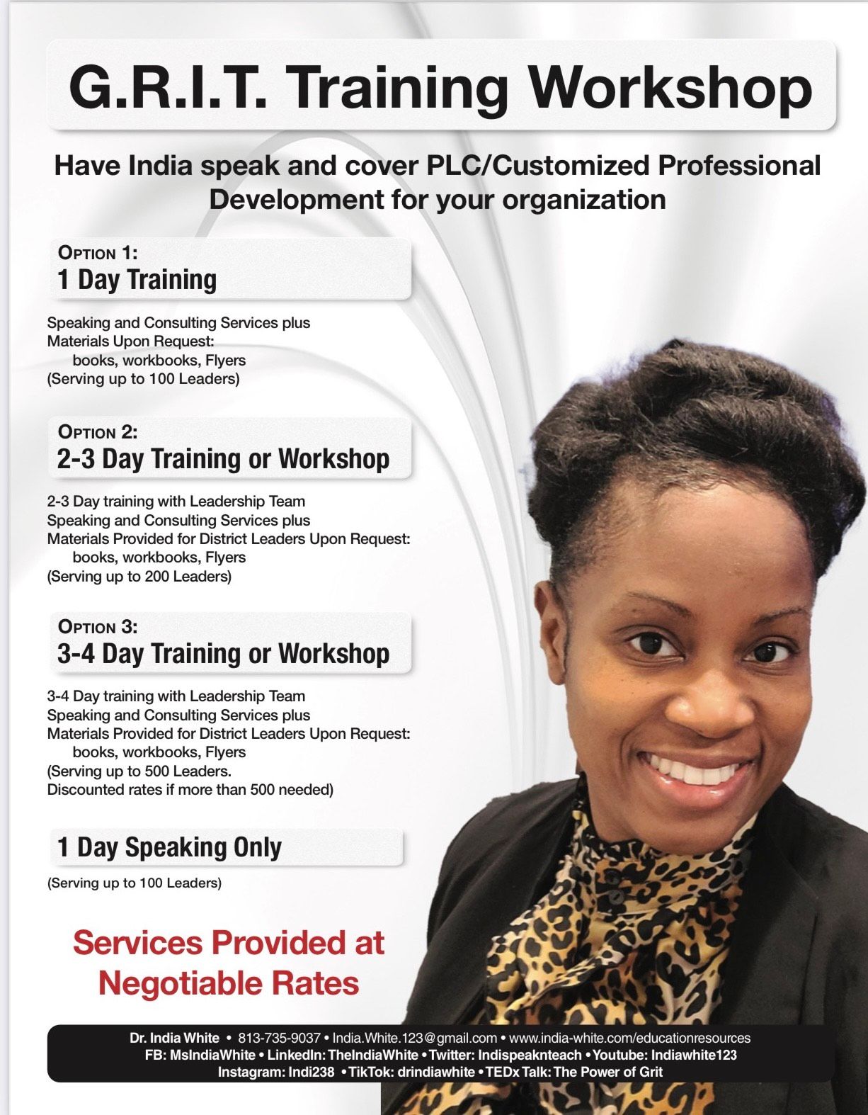 NEW! Grit Trainings and Equity Trainings Available!