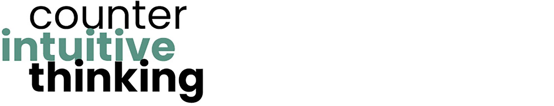 Counter-intuitive Thinking