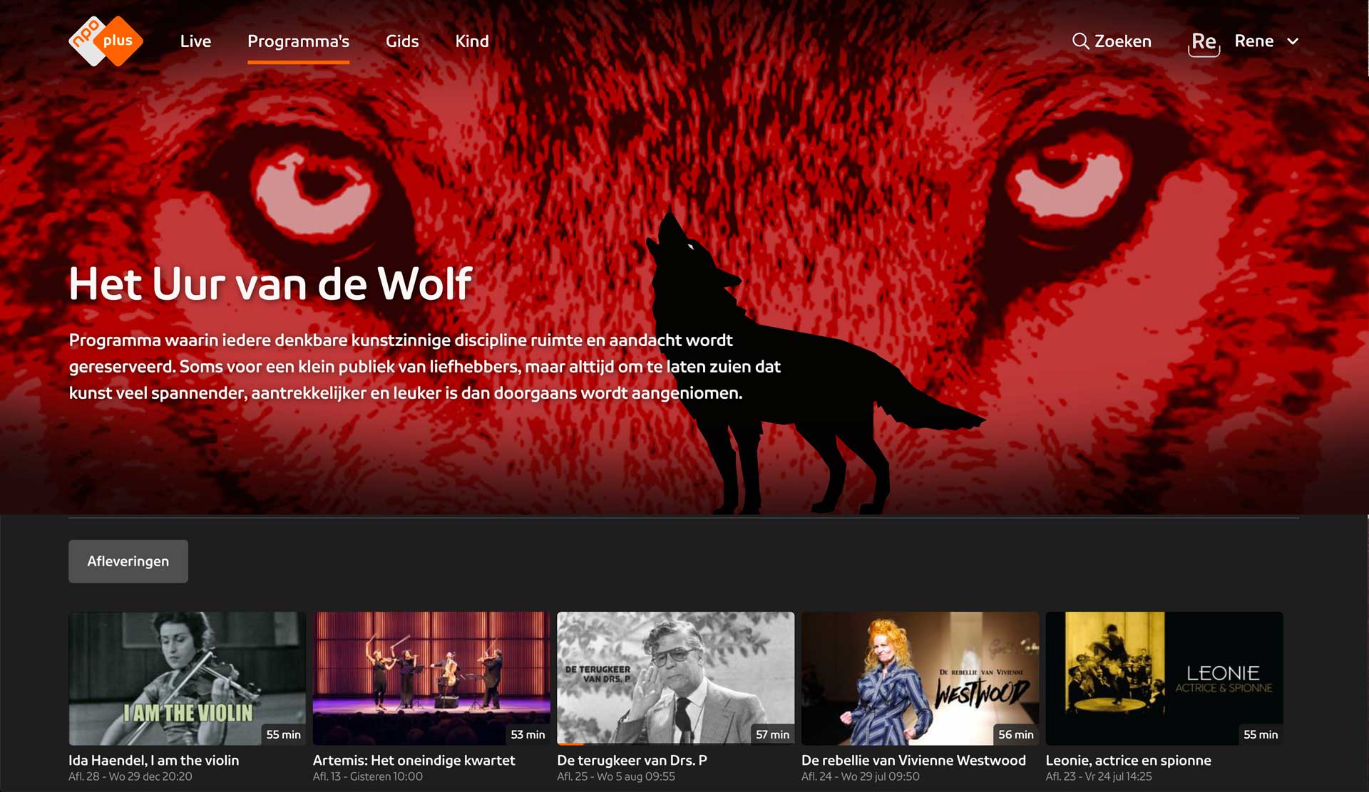 Design docu-serie Het Uur van de Wolf - Gastproducties