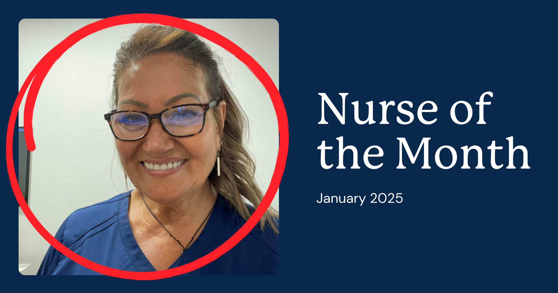 Nurse of the Month January 2025 - Robyn