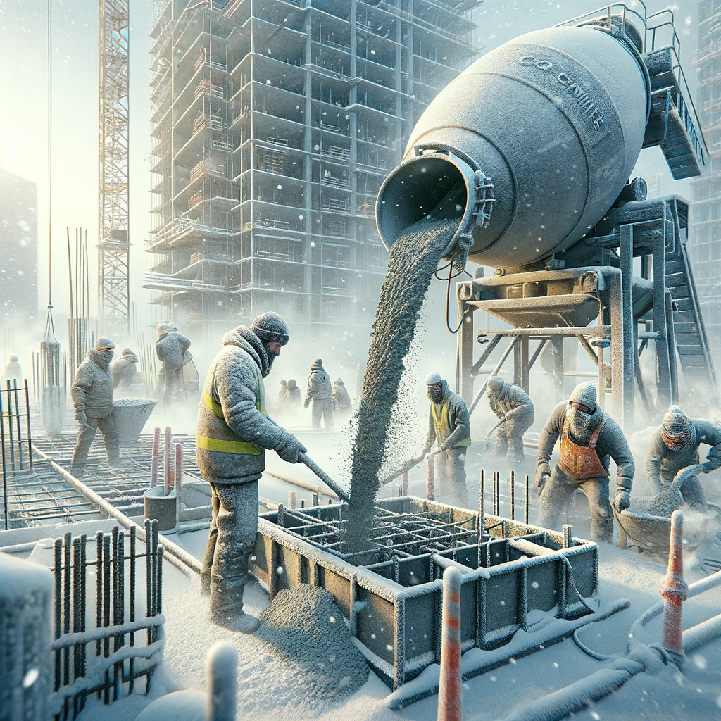 Challanges of Concrete Pouring in Winter