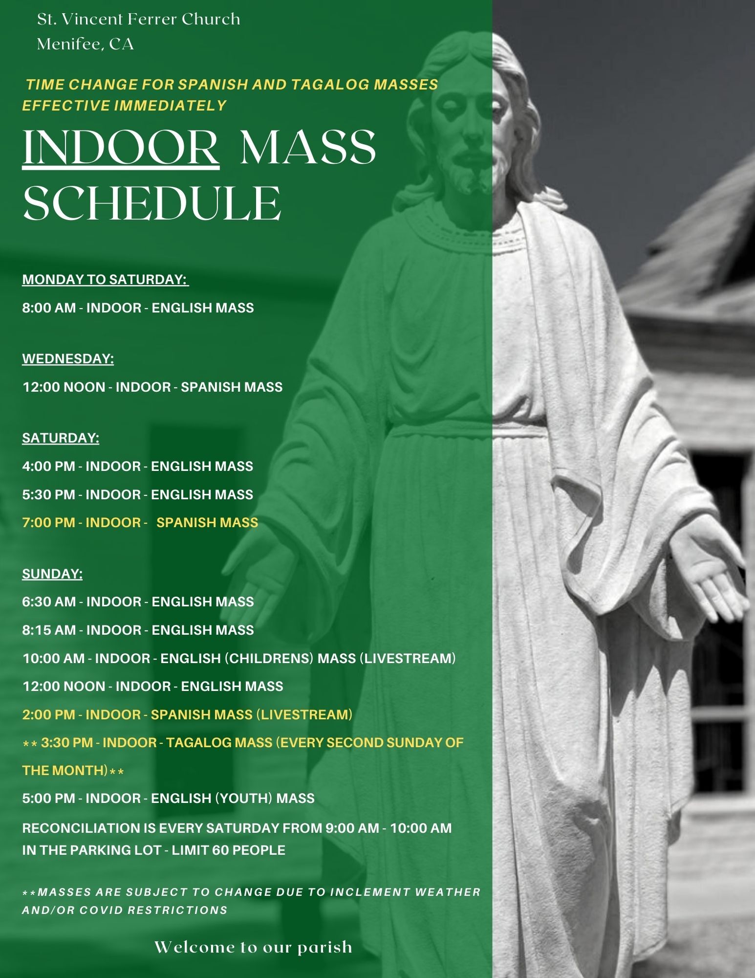 Mass Schedule