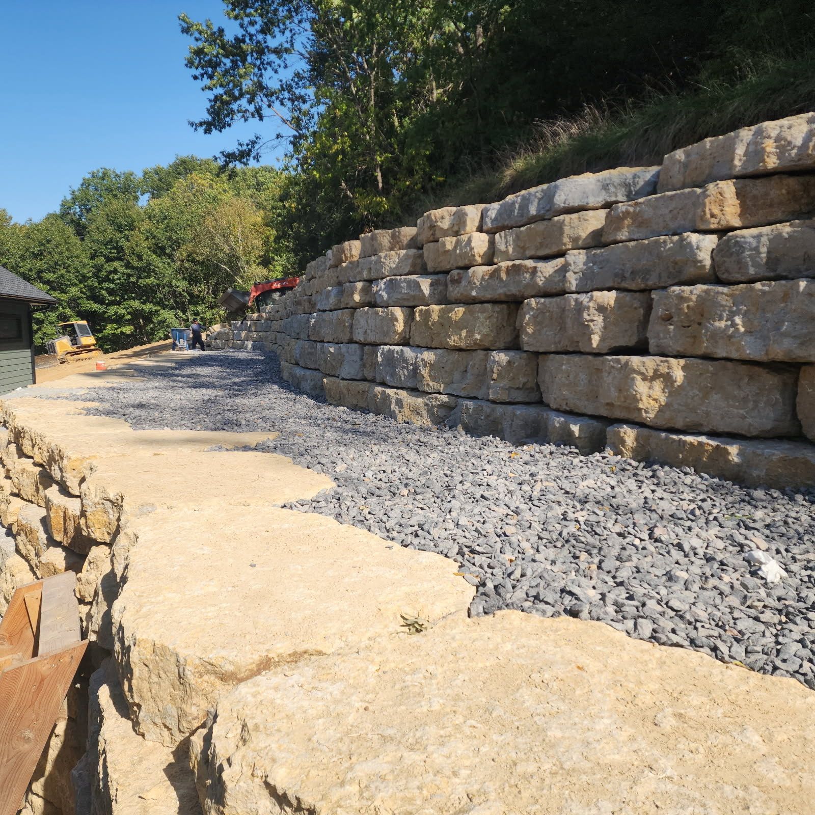 Natural Stone Retaining Wall | Exquisite Scapes Inc