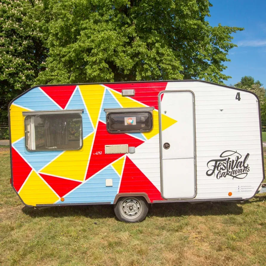 De festivalcaravans I Festivalcaravans