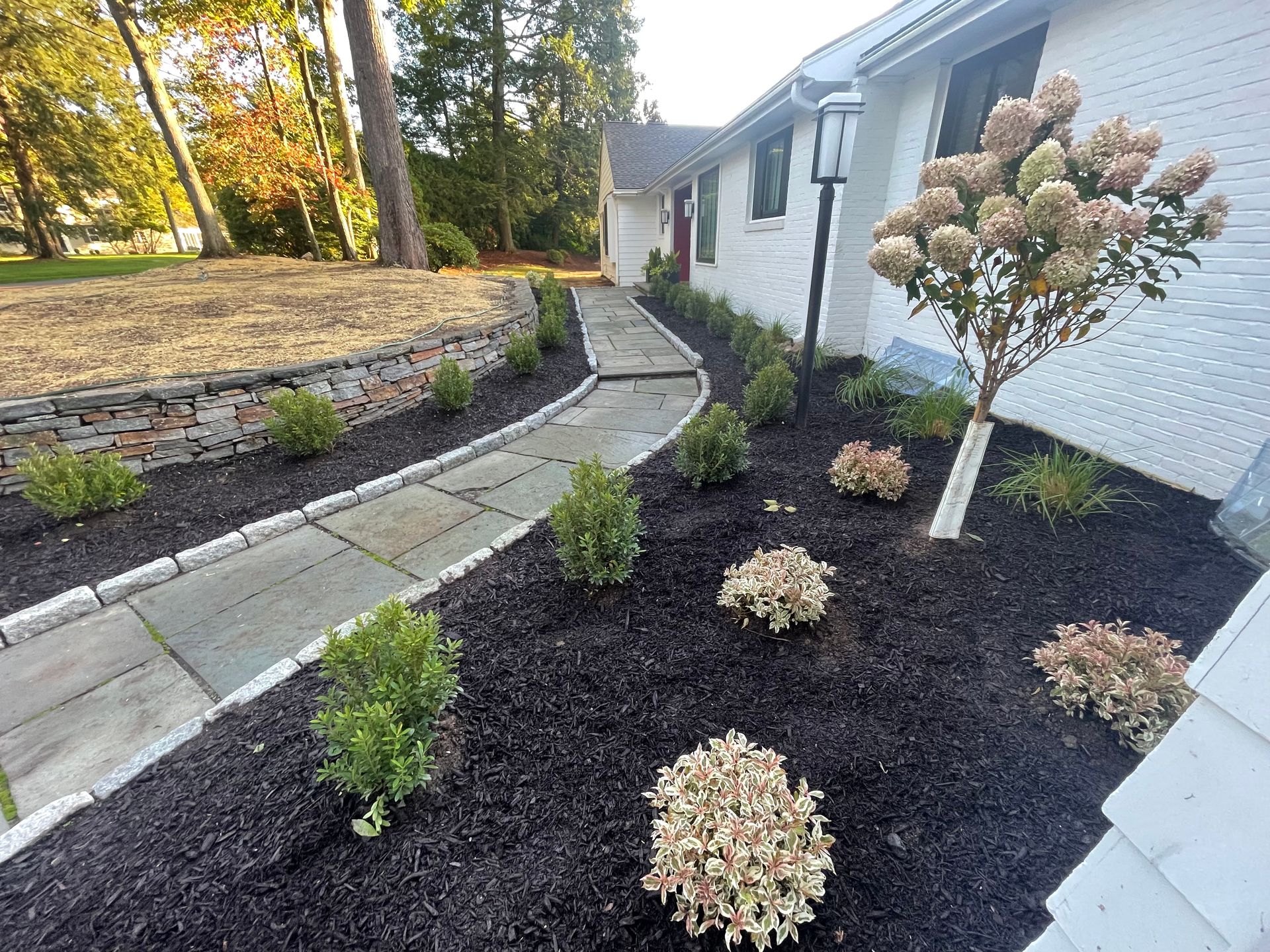 Landscape Design & Install Project in Simsbury, Connecticut
