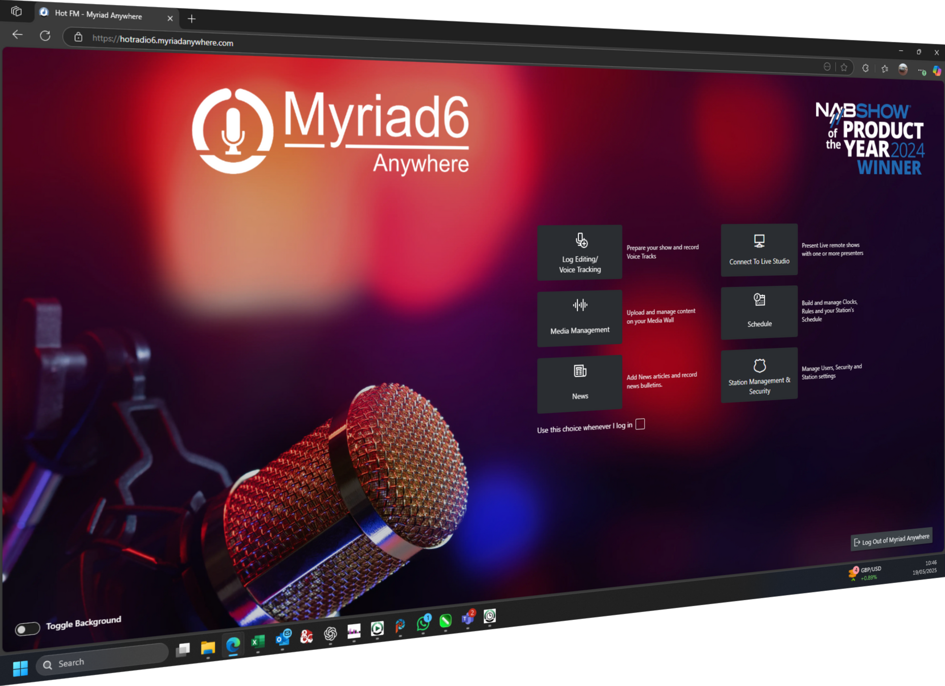 Myriad Anywhere Broadcast Radio
