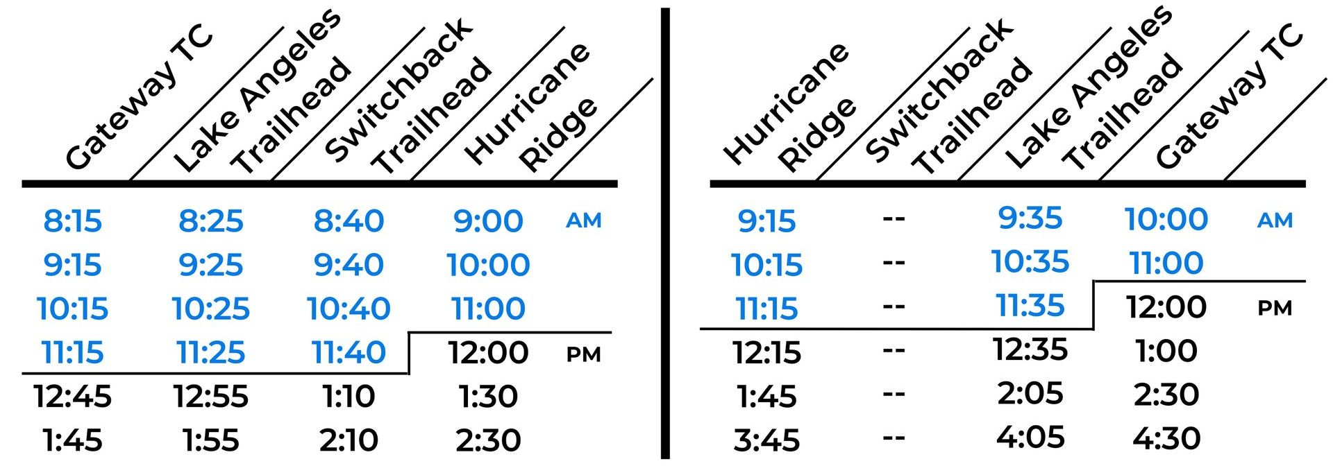 Hurricane Ridge Shuttle