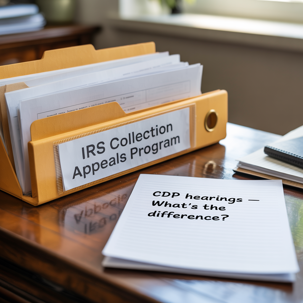IRS CAP vs. CDP Hearings – Which One Should You Choose? | Orange County CPA
