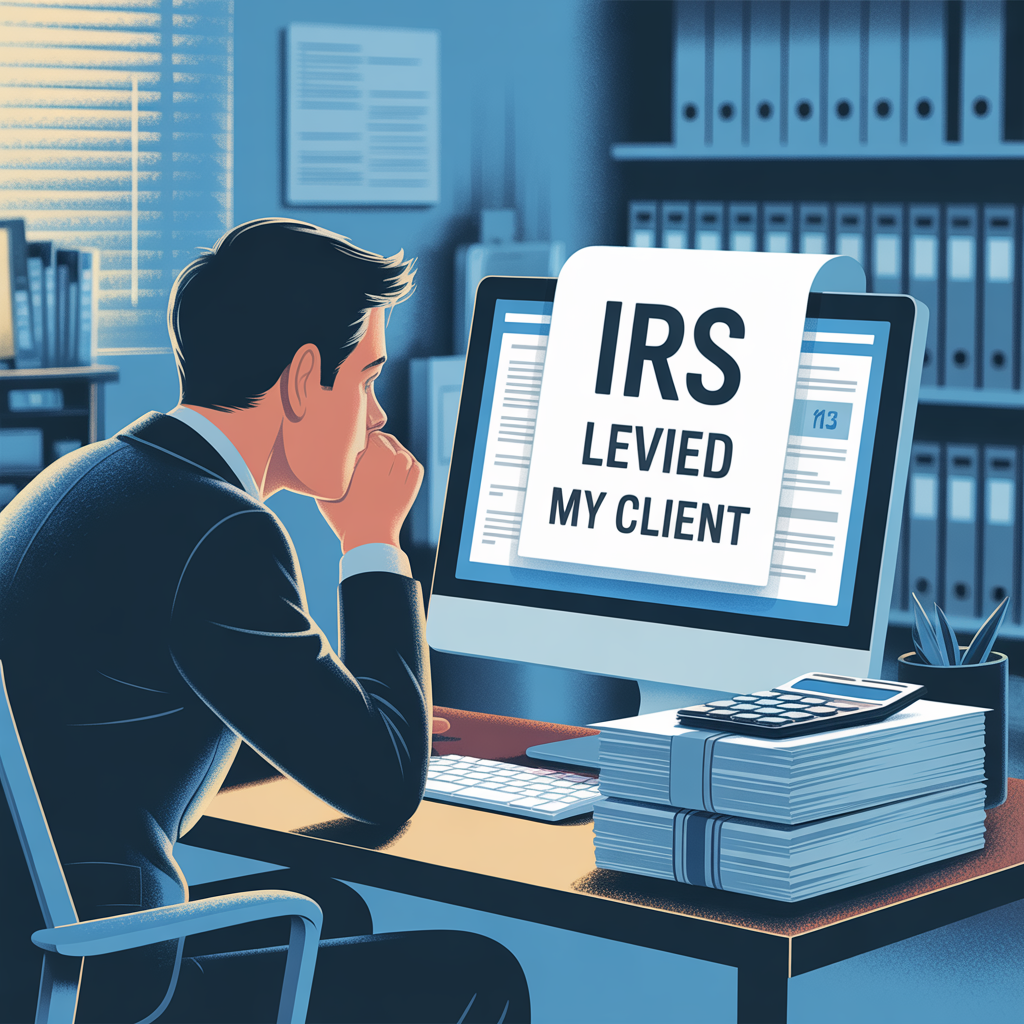 IRS Levied Your Client? Here’s What to Do | Orange County CPA