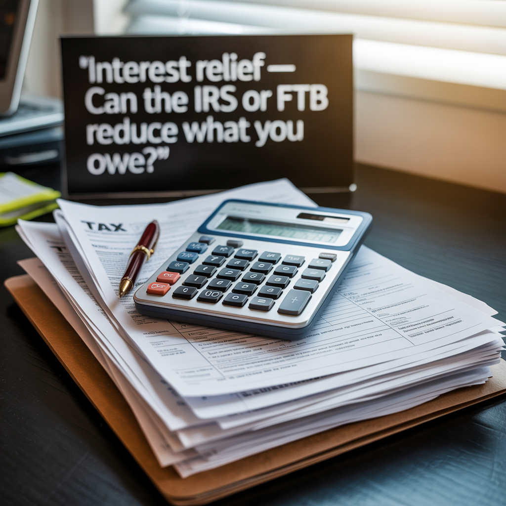 Can the IRS or FTB Reduce Interest Charges? | Orange County CPA