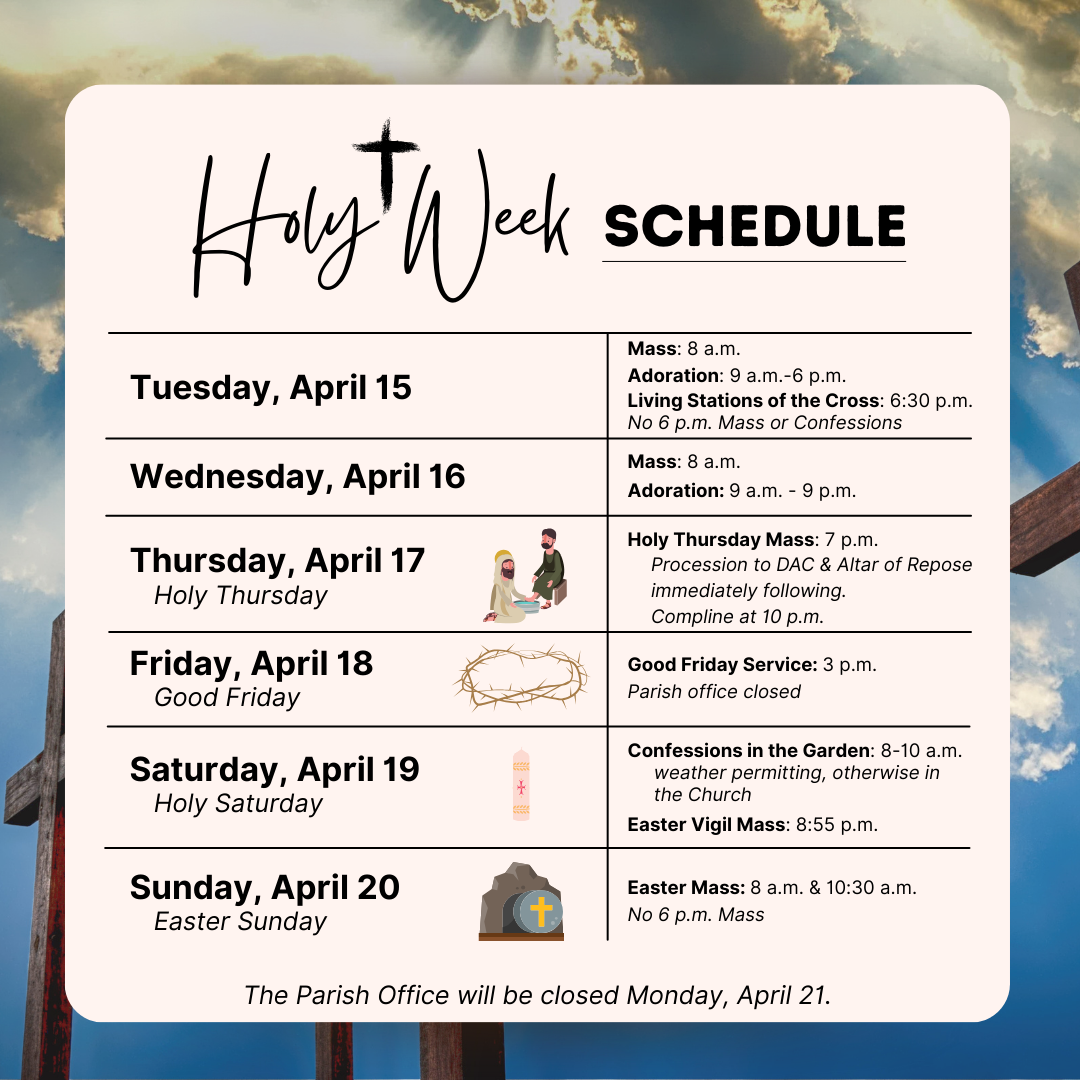 Journey Through Holy Week with Us at Holy Family