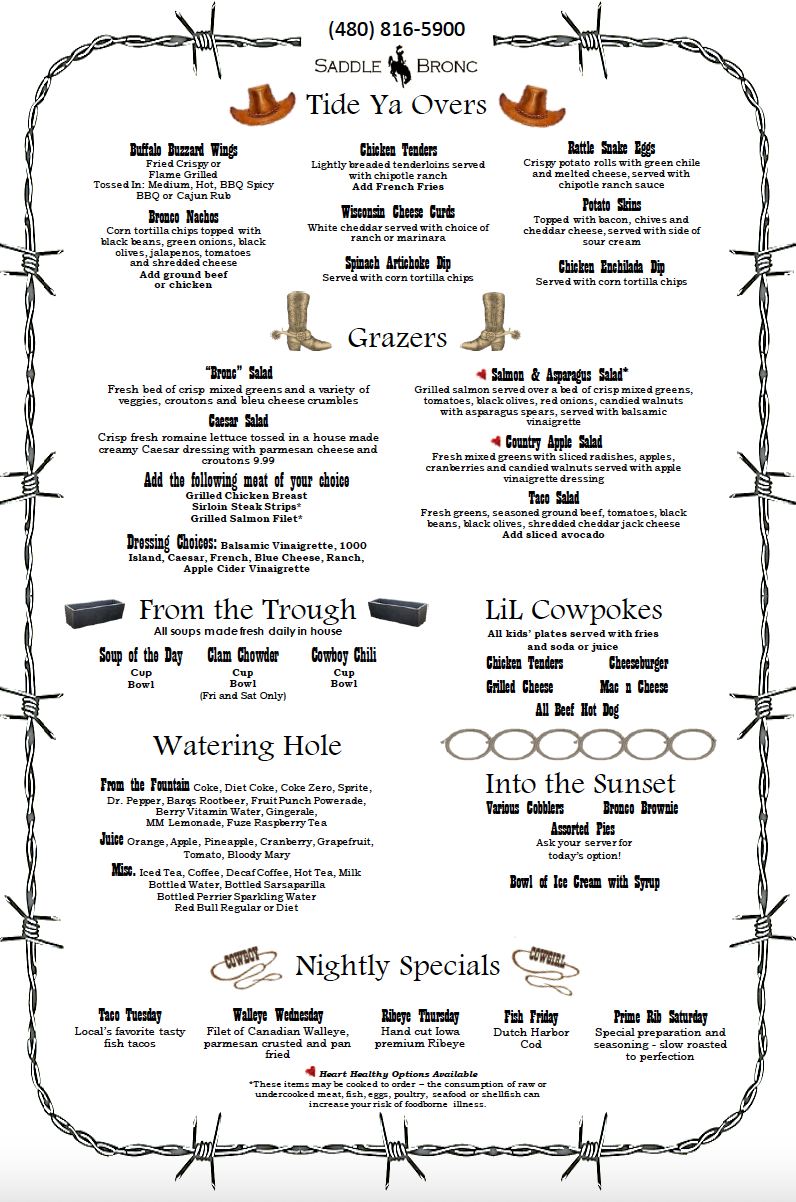 OUR MENU