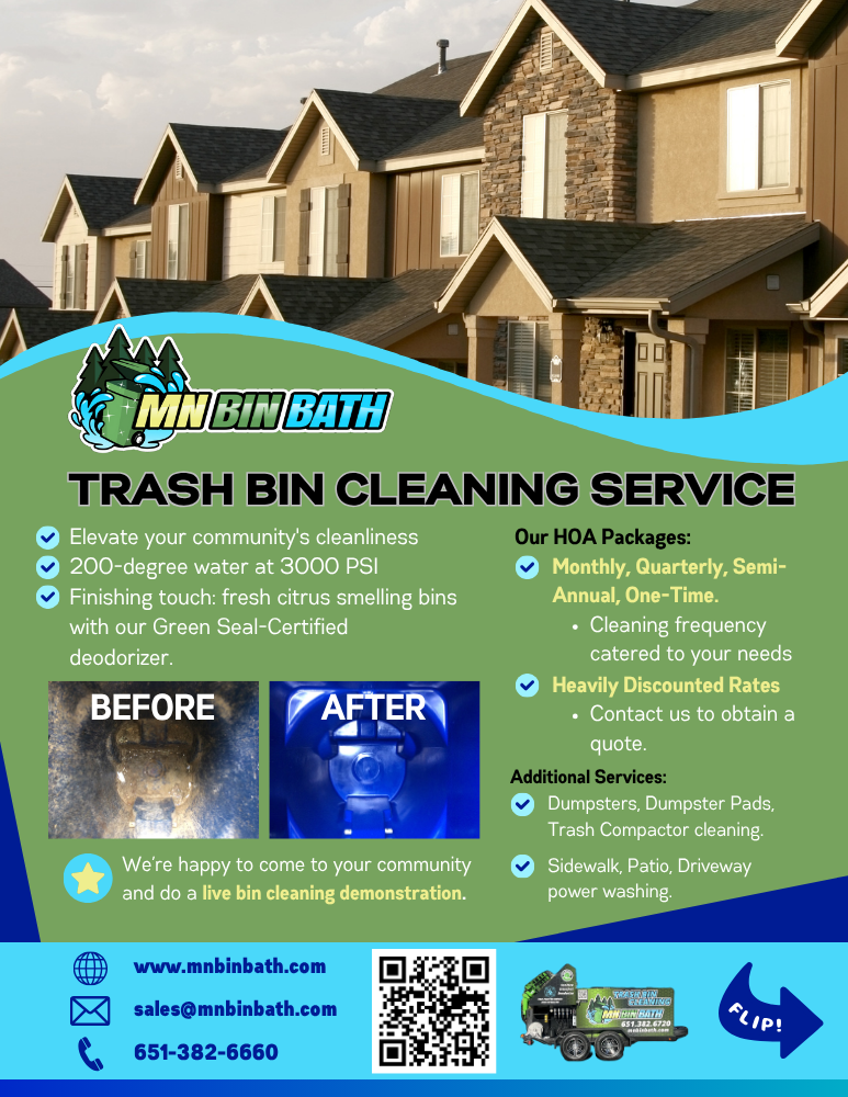 MN Bin Bath - HOA Trash Bin Cleaning