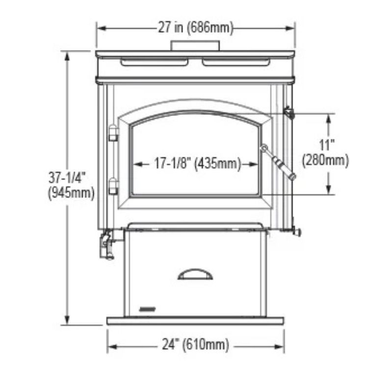 5700 Step Top Wood Stove