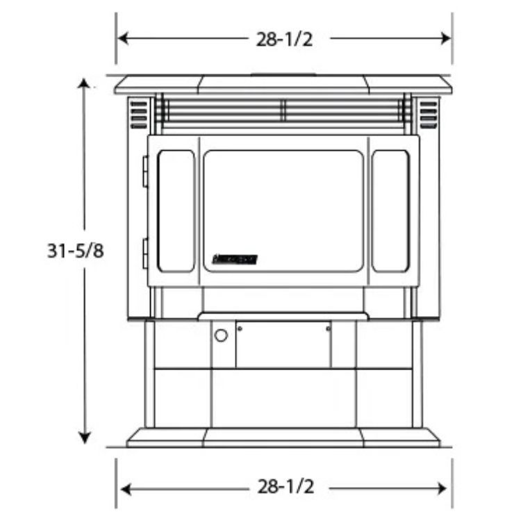 Classic Bay 1200 Pellet Stove