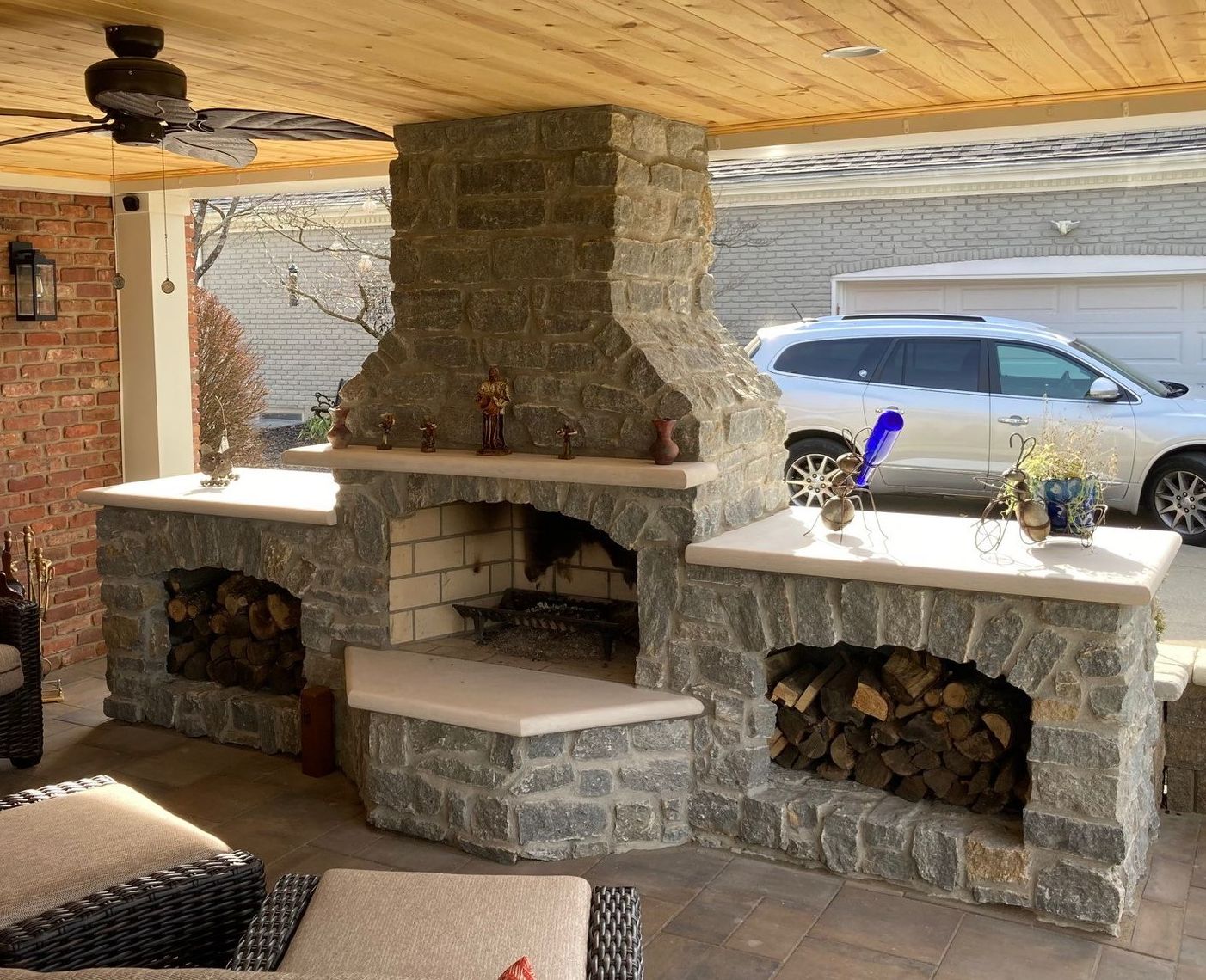 Round Grove Fireplace Kit