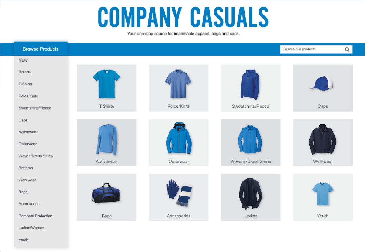 Time Out Sportswear: Apparel Catalogs