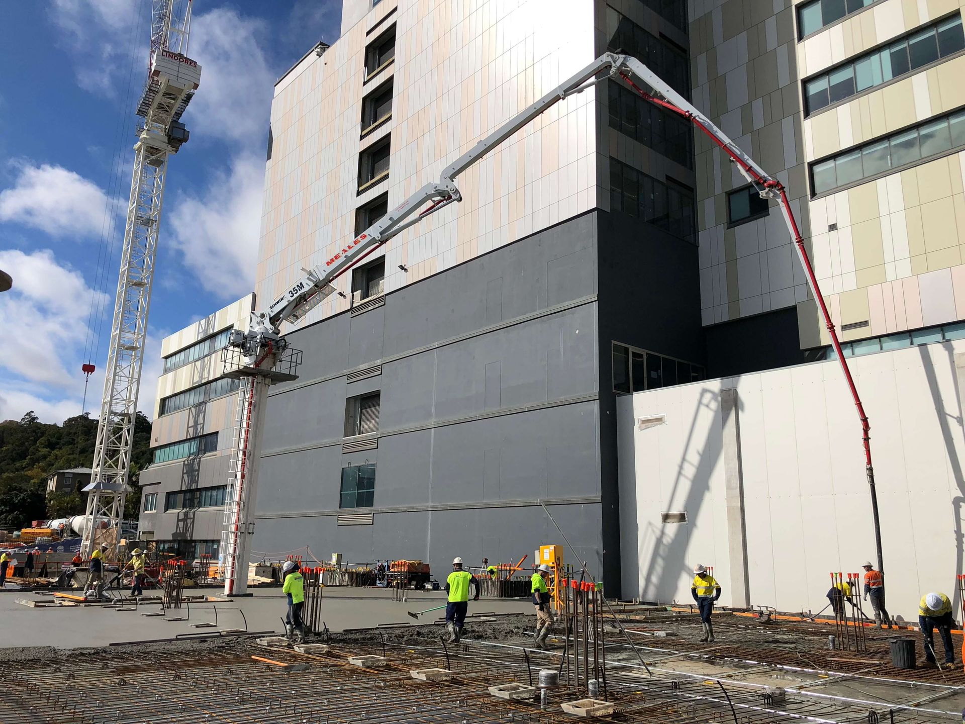 High-rise concrete pumping | Meales Concrete Pumping