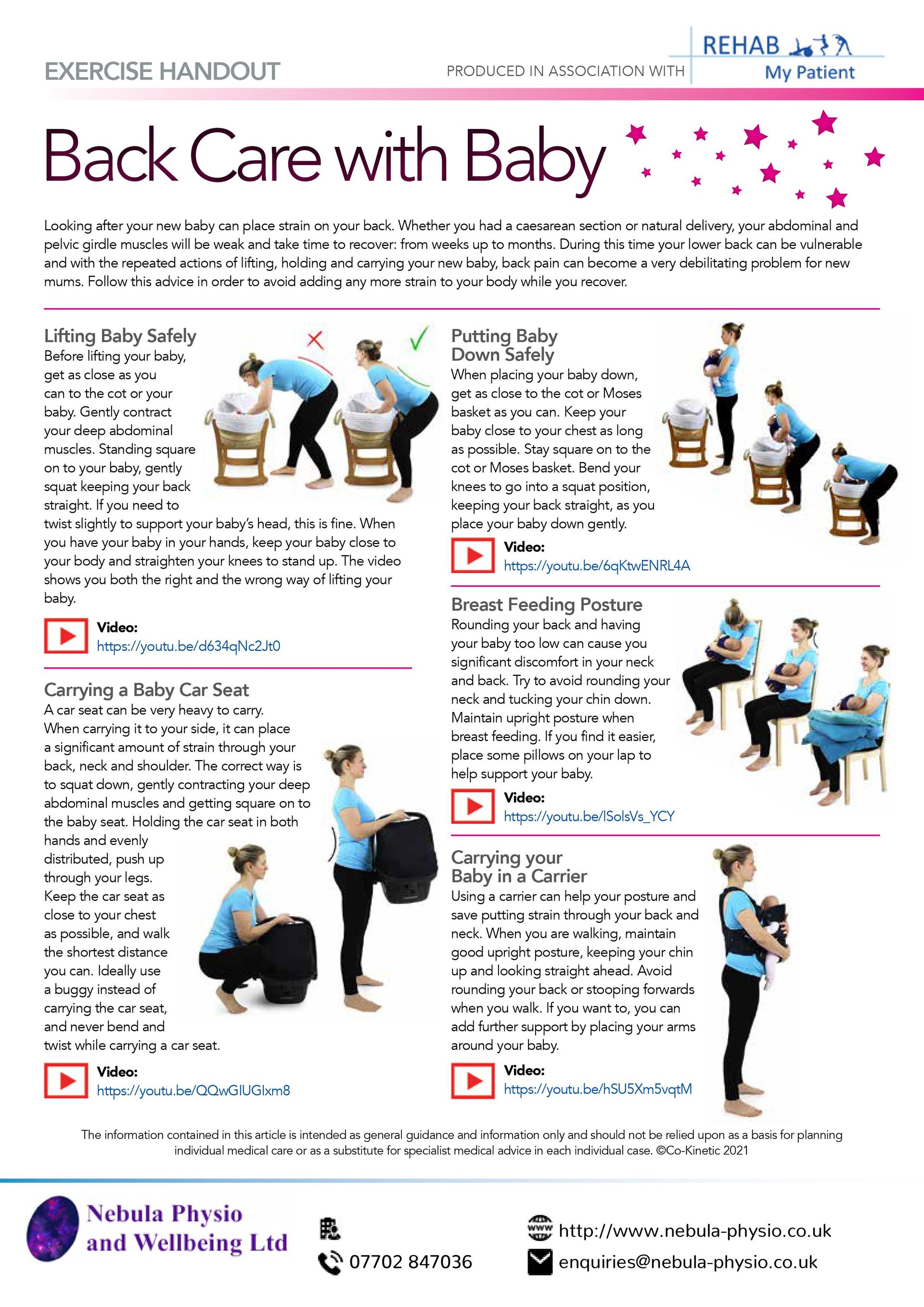 Back Care with babies