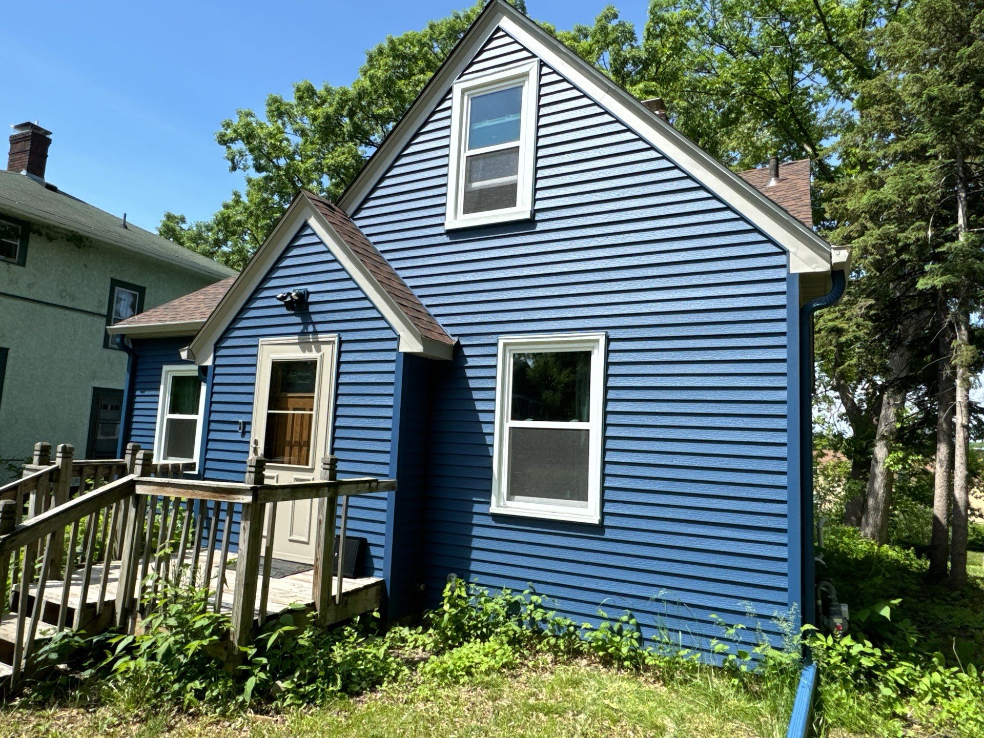 Blue Beauty ABC Seamless Siding in North Minneapolis