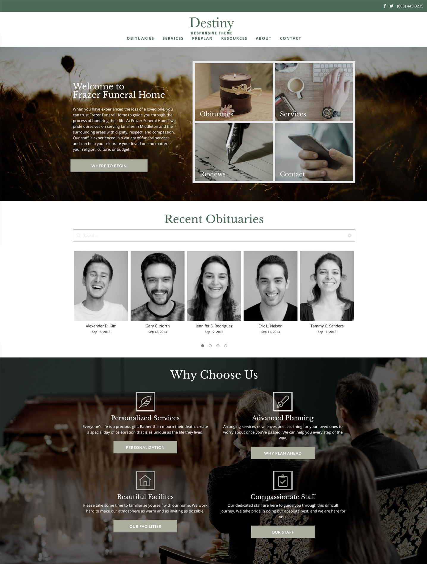 Website Designs for Funeral Homes | Tribute Technology