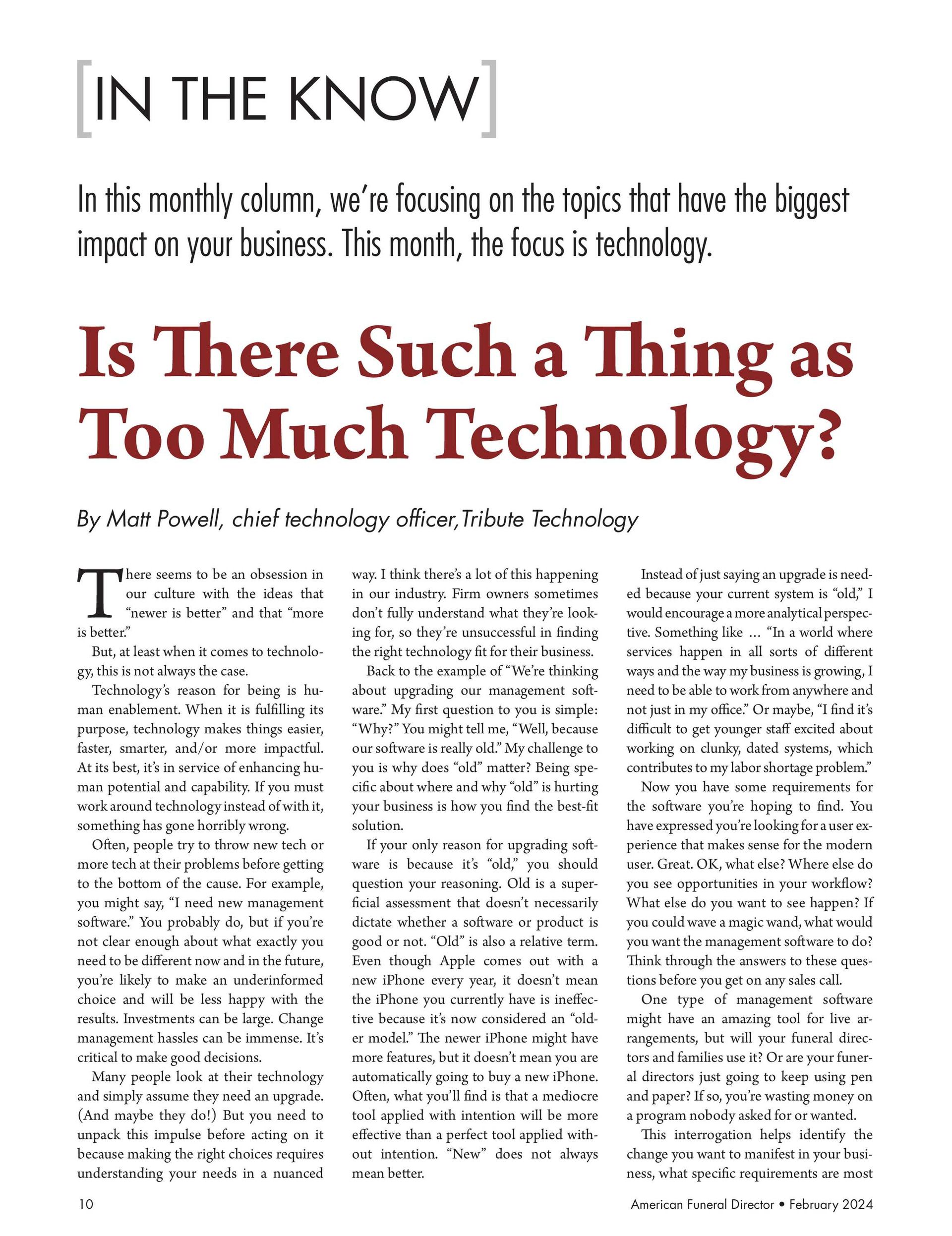 Is There Such a Thing as Too Much Technology?