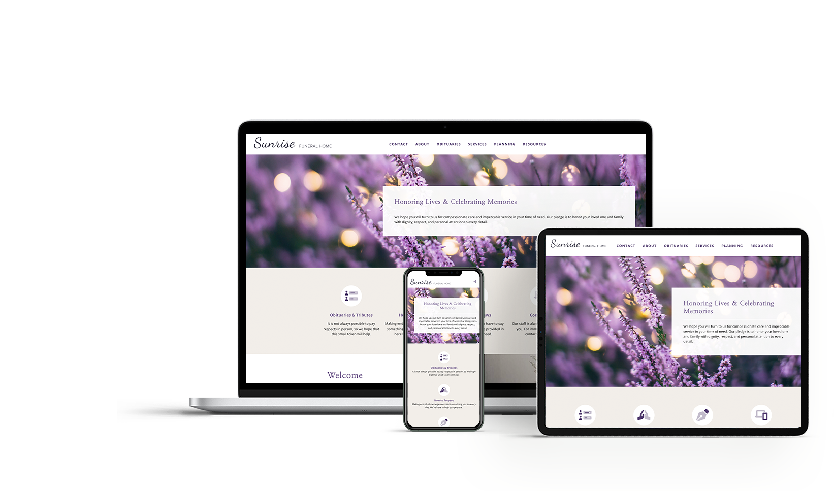 Website Designs for Funeral Homes | Tribute Technology