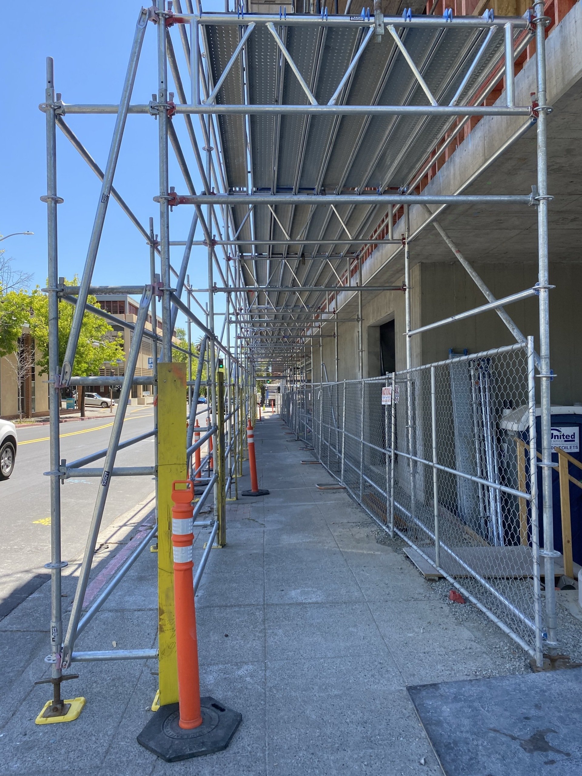 Pedestrian Canopy | San Francisco Bay Area | Pacific Scaffold Co. Inc.