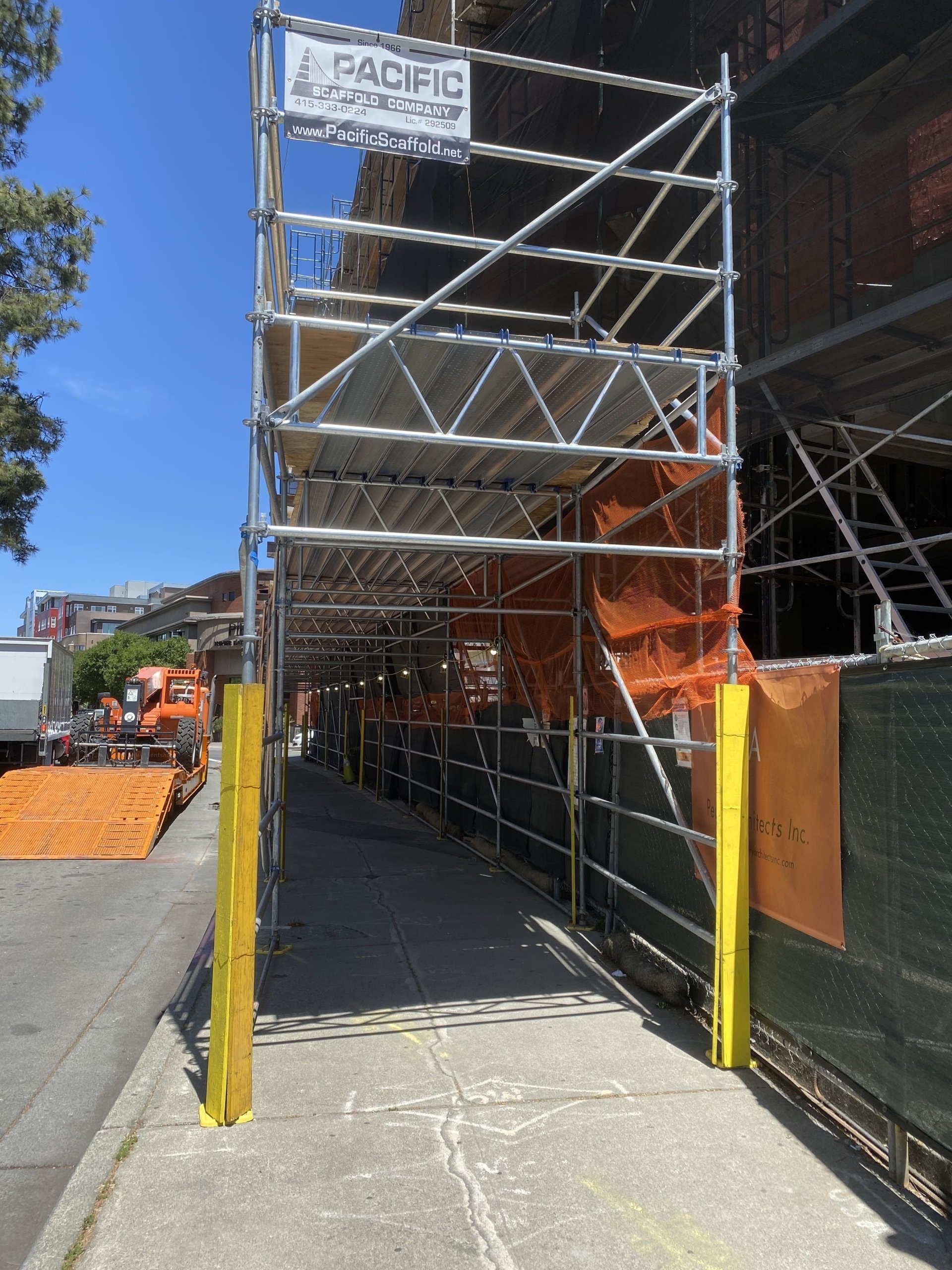 Pedestrian Canopy | San Francisco Bay Area | Pacific Scaffold Co. Inc.