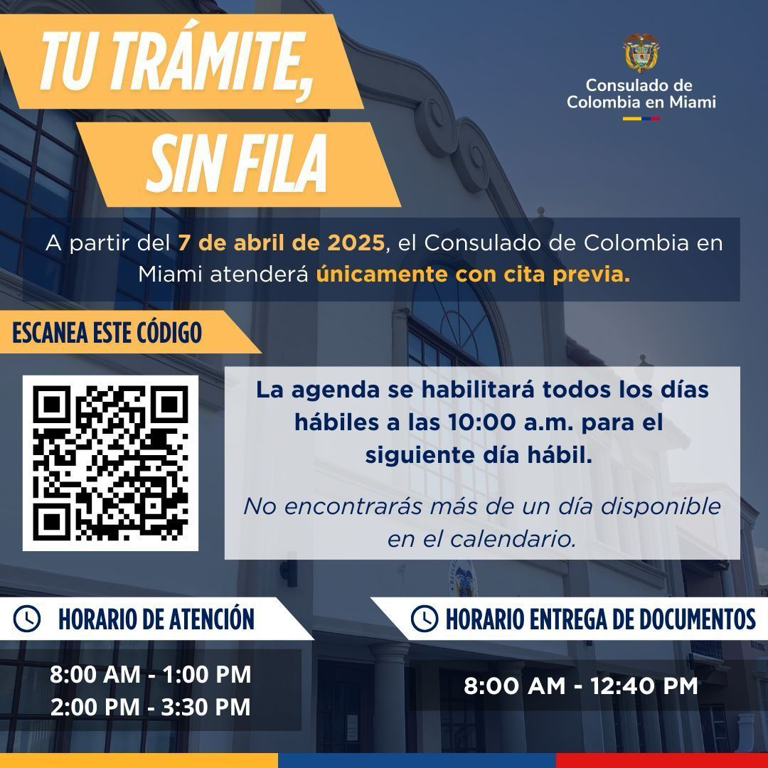 Solicita tu cita para realizar trámites en el Consulado de Colombia en ...