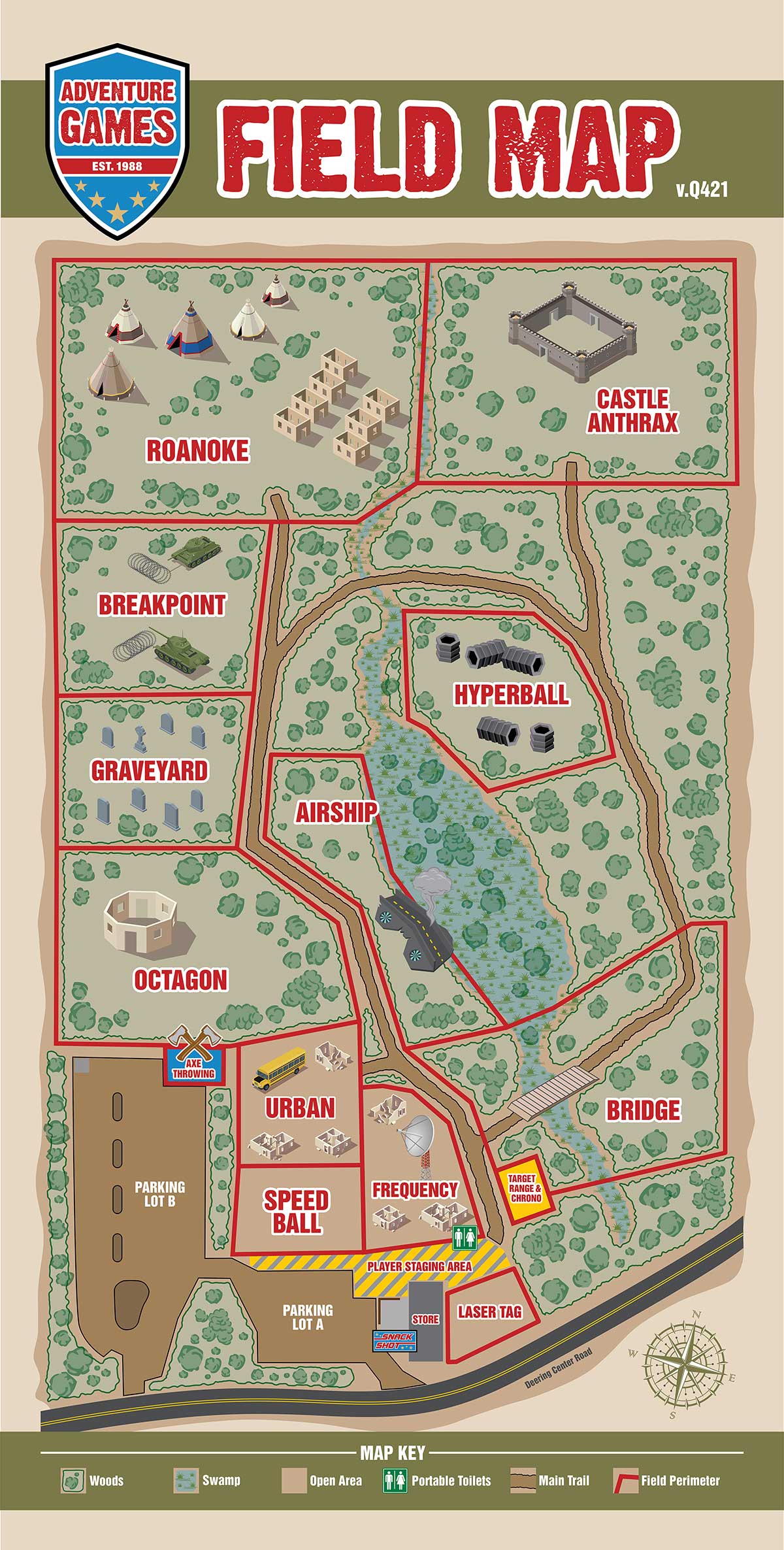 Fields & Playing Courses | AG Paintball Park