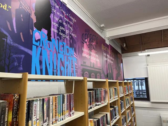 School Library wall graphics