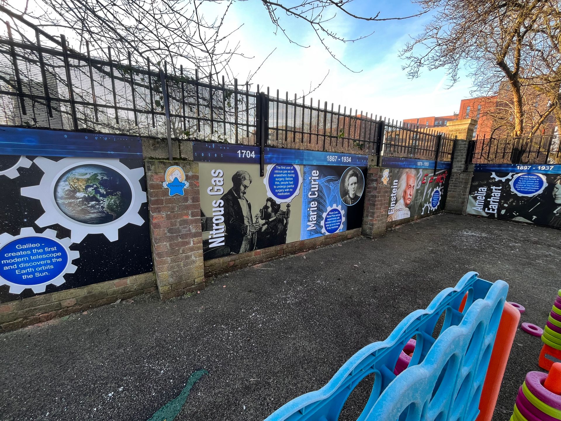 School Outdoor Graphics - Timelines, Times tables, Maps, Numeracy and ...