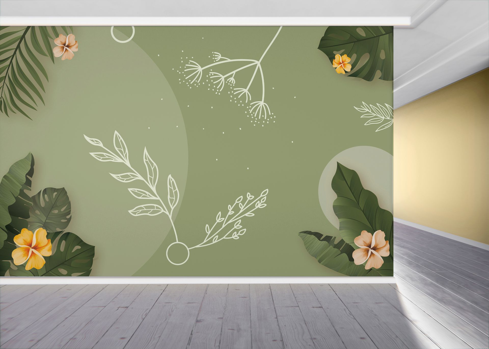Care home, hospital wall graphics