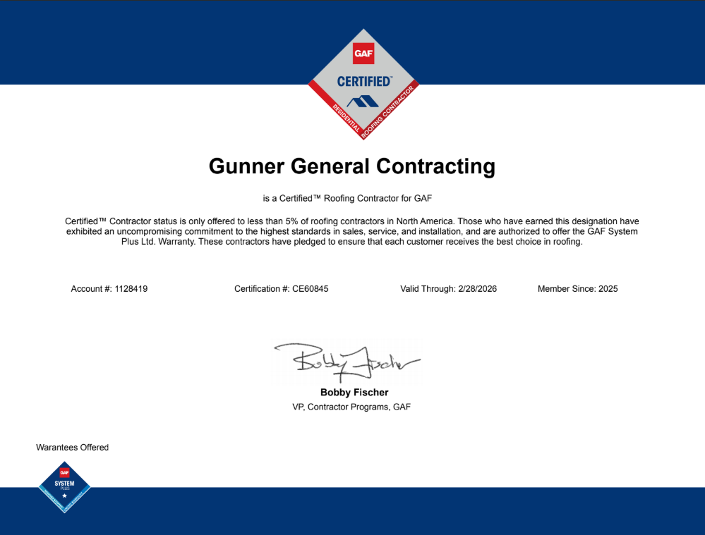 Roofers | Gunner Roofing Contractors | Ham Lake, MN