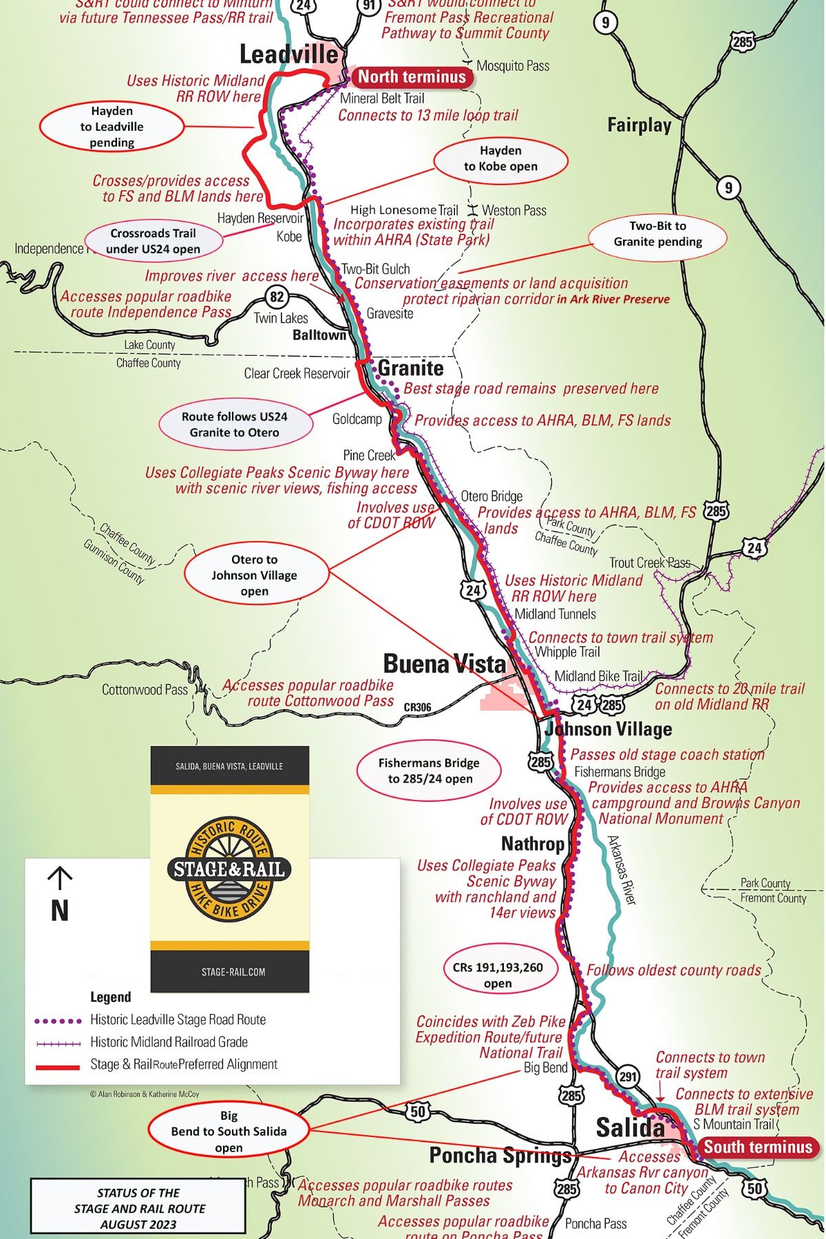 Historic Interpretive Route | Stage & Rail Trail | Salida to Leadville, CO