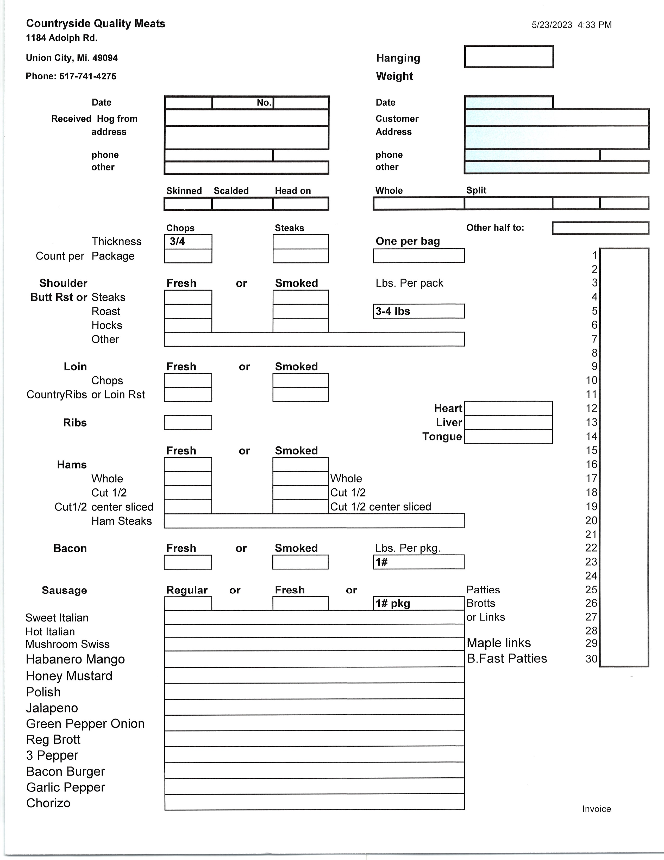 Premium Locally Raised Meats | Countryside Quality Meats
