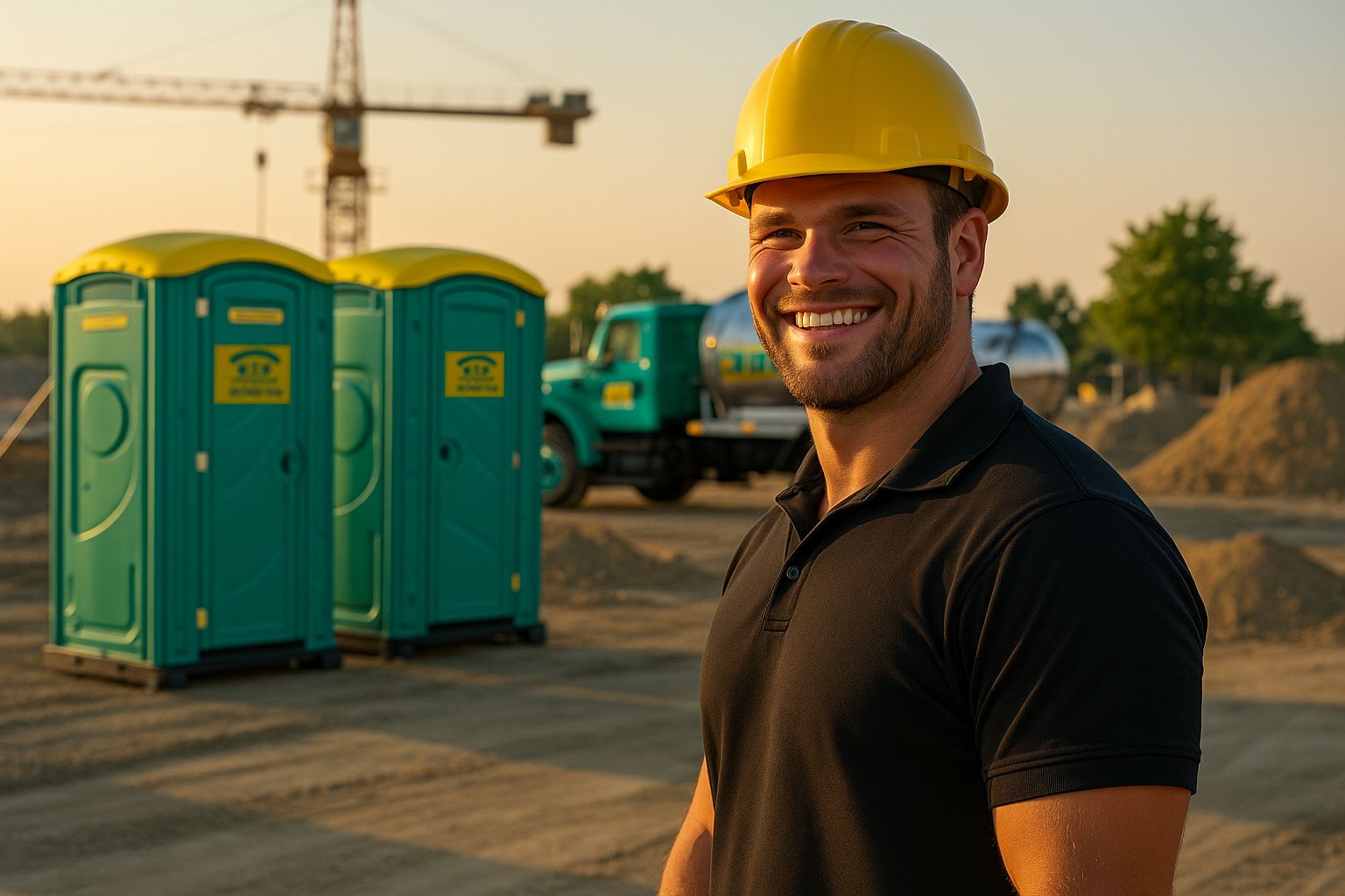 Portable Restrooms for Construction | Potty Time Portables