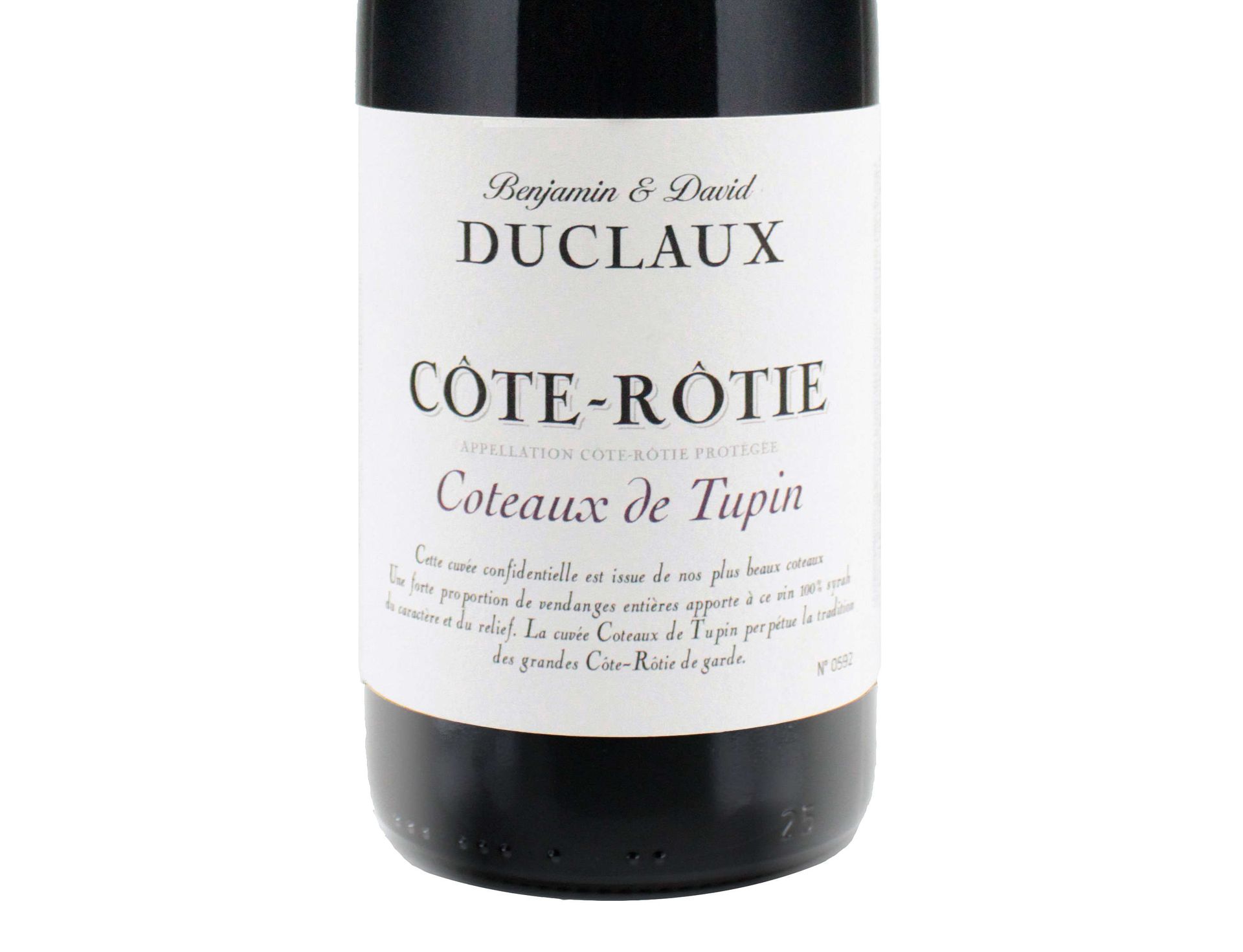 Les 5 cuvées du Domaine Duclaux en appellation Côte-Rôtie et Condrieu