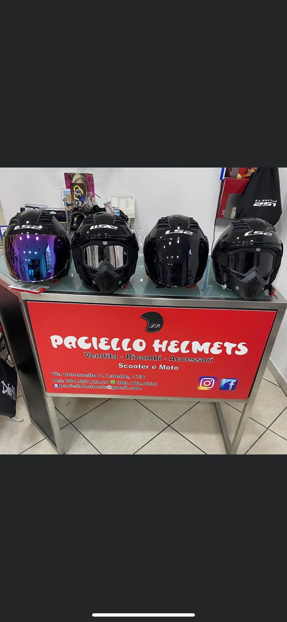 Vendita caschi multibrand a Napoli | Paciello Helmets