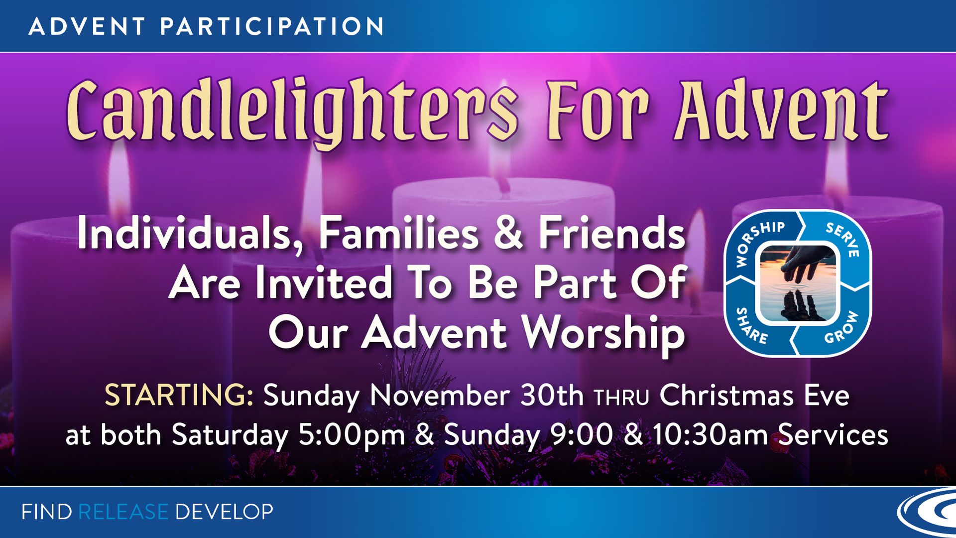 Advent Candle Lighting | Still Waters Community Church | Jackson, WI