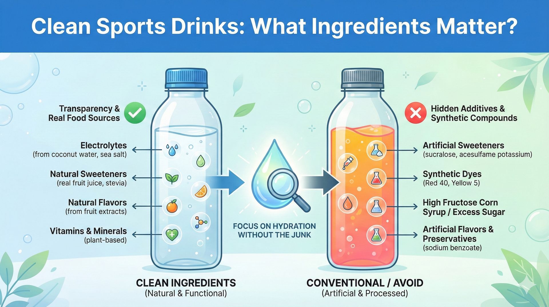 The Official 2026 Guide to Clean Sports Drinks: What Ingredients Matter?