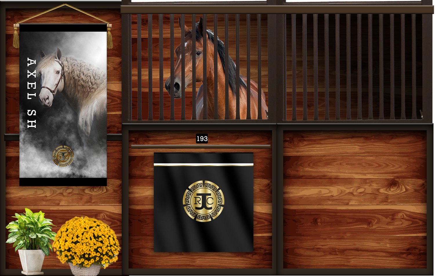 Printed Stall Drape Gallery