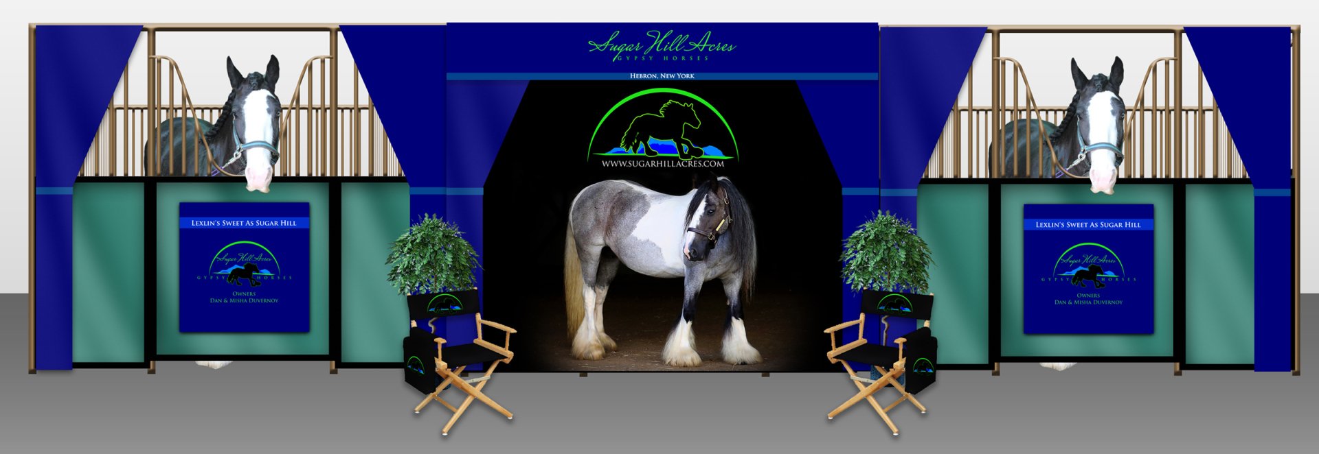 Printed Stall Drape Gallery