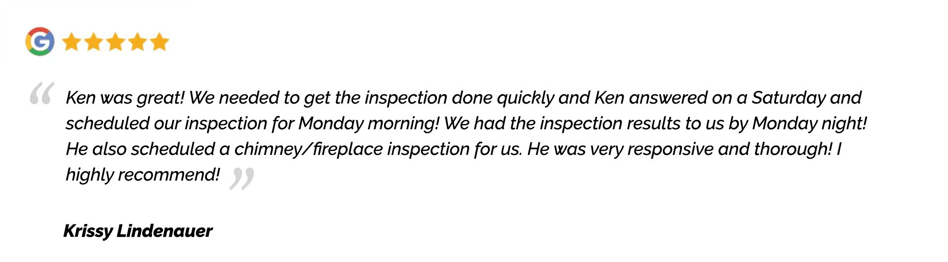 Reviews - Next Level Home Inspections