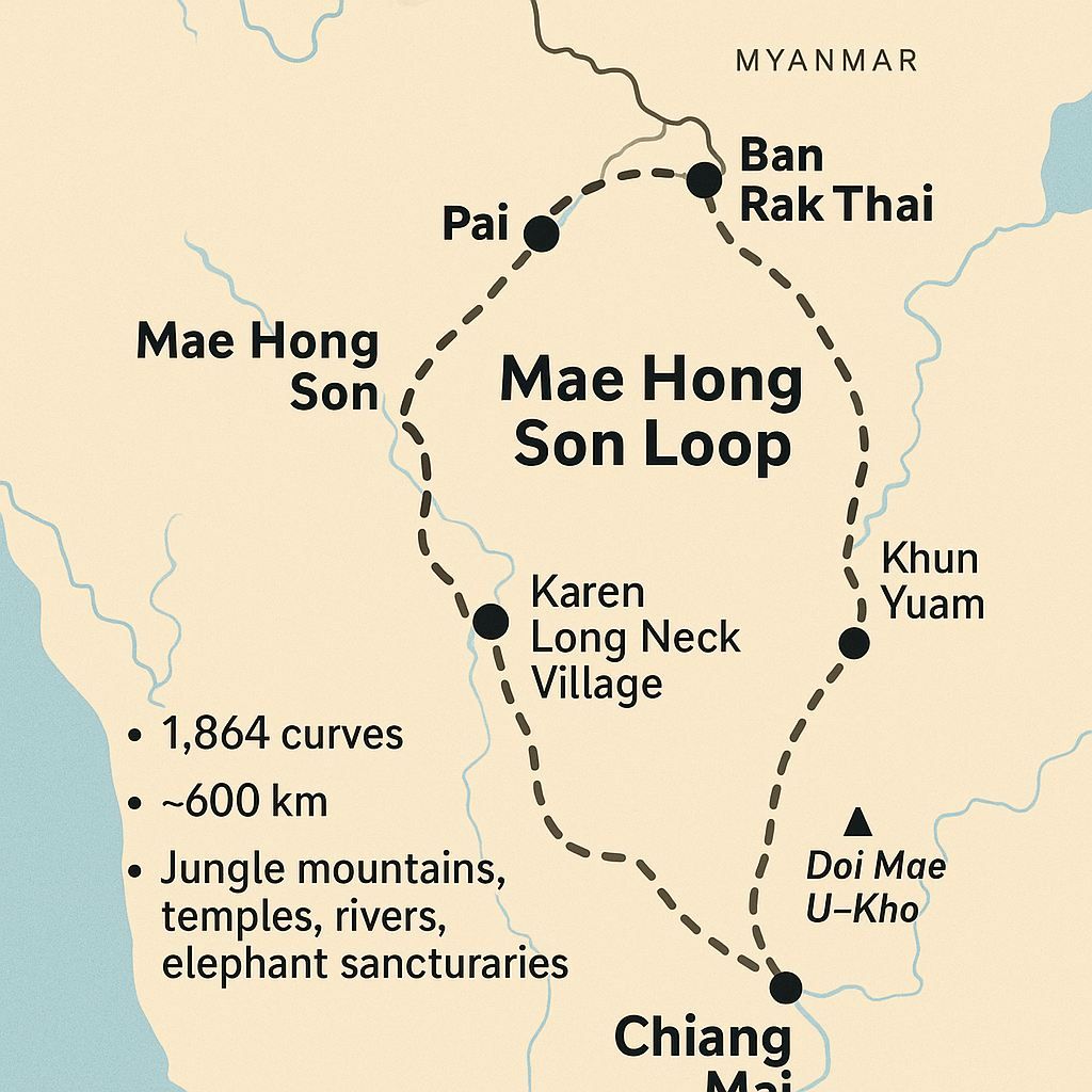 5 Must-Ride Motorcycle Routes in Northern Thailand: Complete Guide
