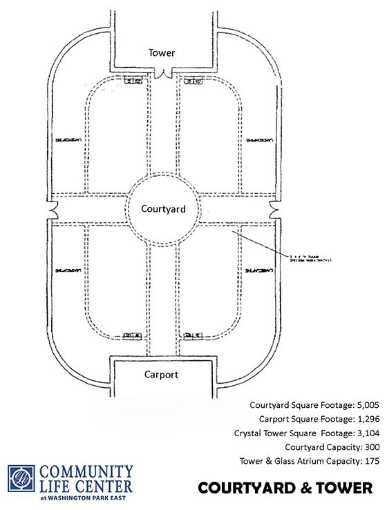 Courtyard Crystal Tower | Community Life Center