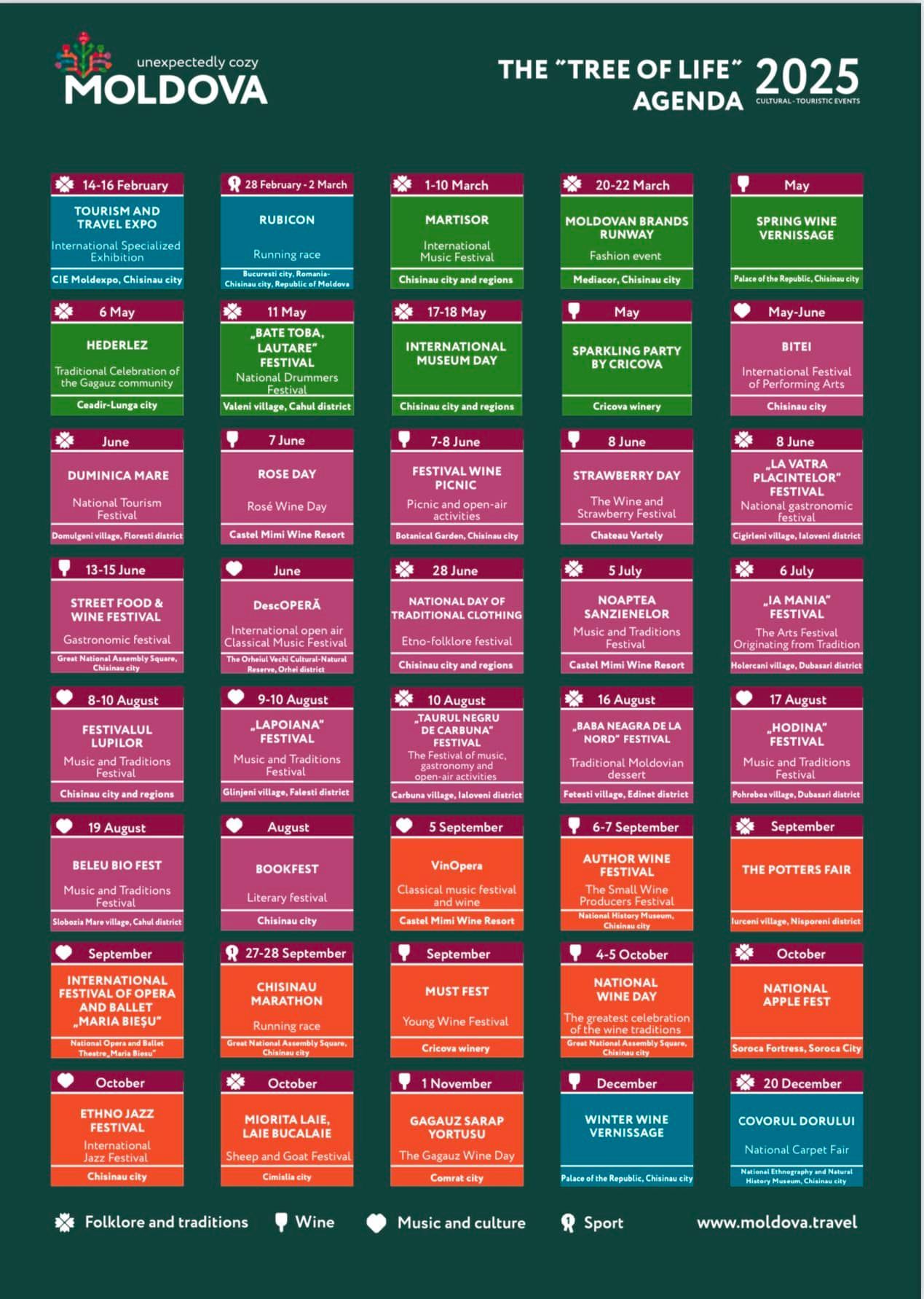 Check out the calendar of cultural and tourist events in the Republic ...